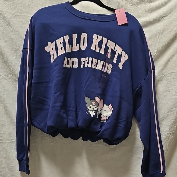 Sweaters | Nwt Womens Hello Kitty And Friends Blue Sweatshirt | Poshmark